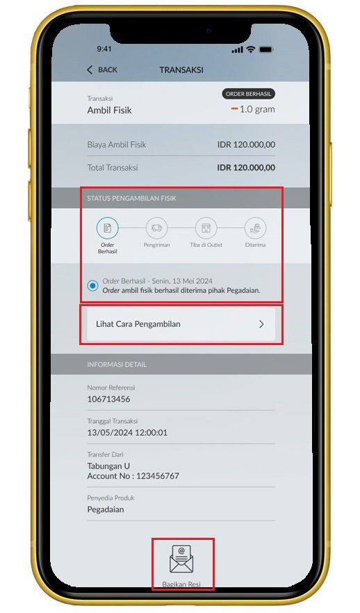 New Feature! Convert Digital Gold into Physical Gold on M2U ID App ...