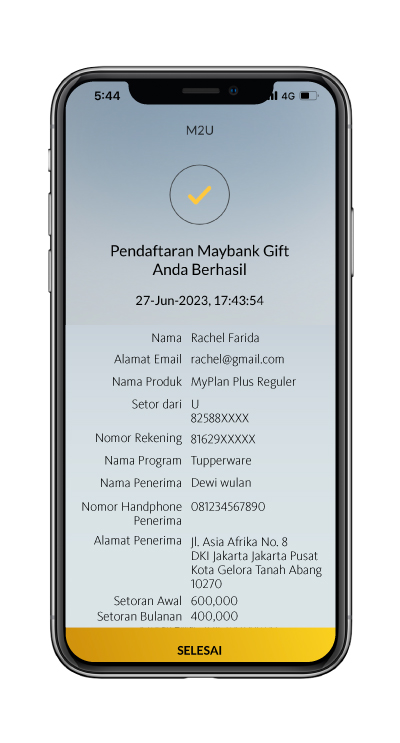 Pembukaan Rekening Maybank Gift