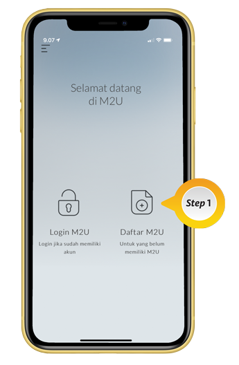 M2U ID Registrasi