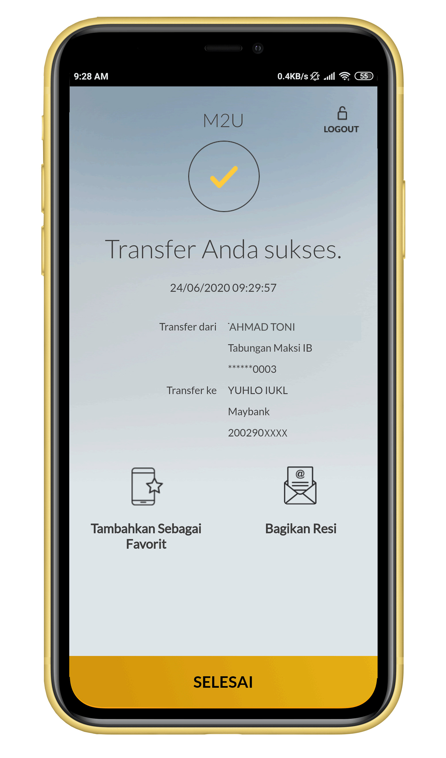 Panduan Transfer Valas