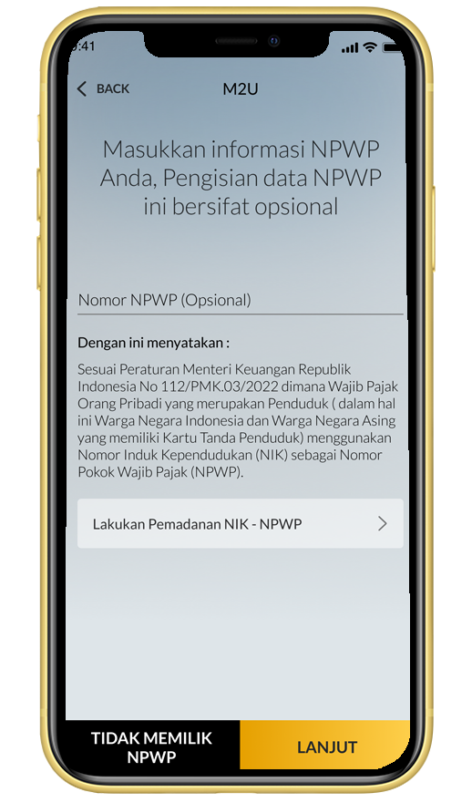 Panduan Pembukaan Rekening Maybank Tabungan U atau U iB via M2U ID App