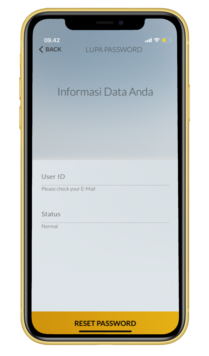 Reset password via M2U ID App