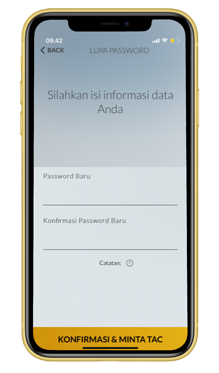 Reset password via M2U ID App