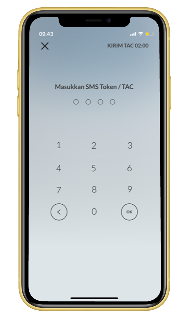 Reset password via M2U ID App