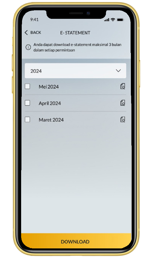 Komunikasi Statement via M2U ID App