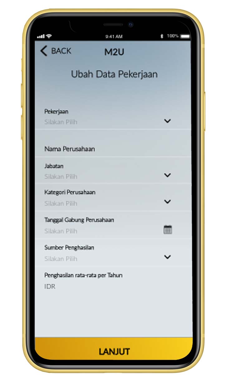 Update data pribadi