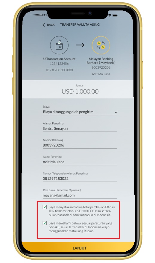 Panduan Transfer Valas
