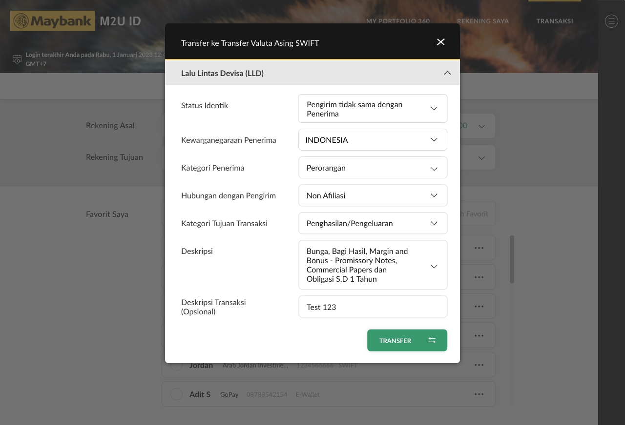Panduan Transfer Valas