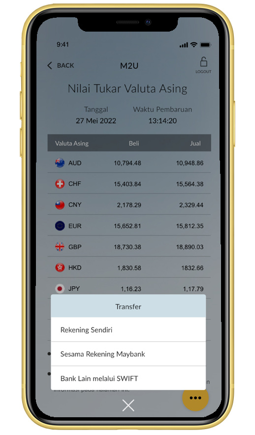 Panduan Transfer Valas