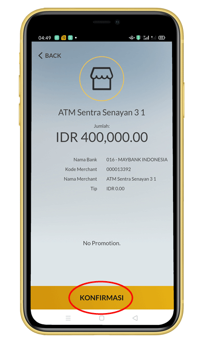 QR Cardless Withdrawal via M2U ID App