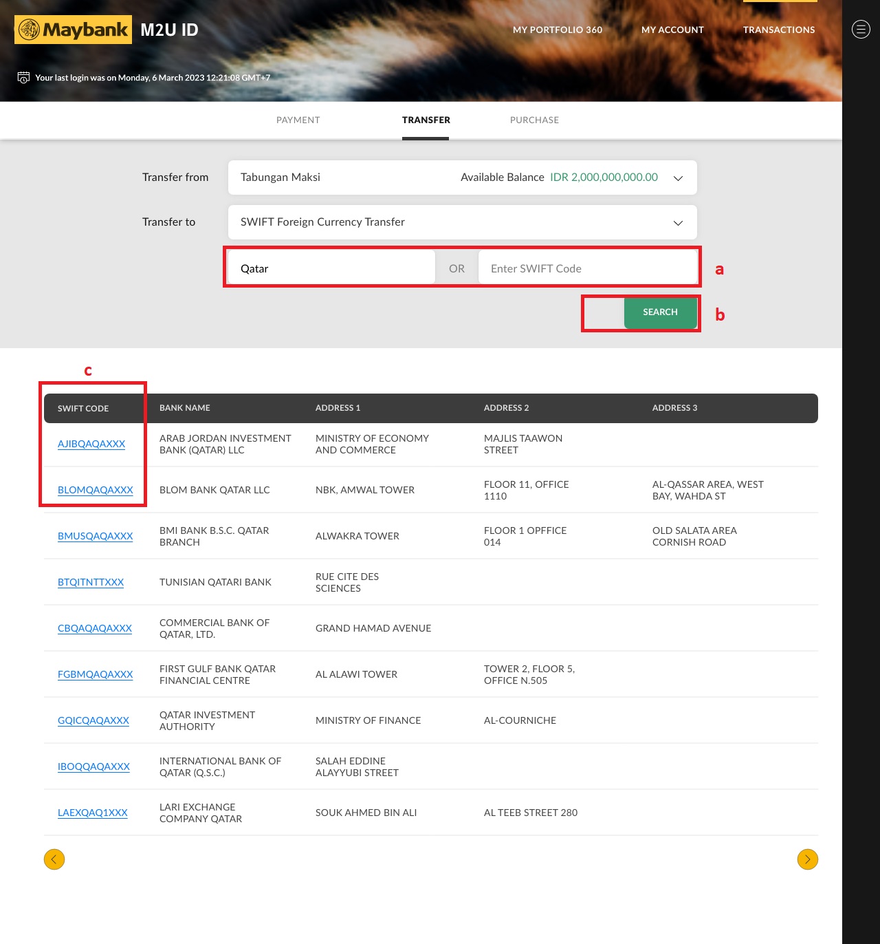 How to make a SWIFT Foreign Currency Transfer