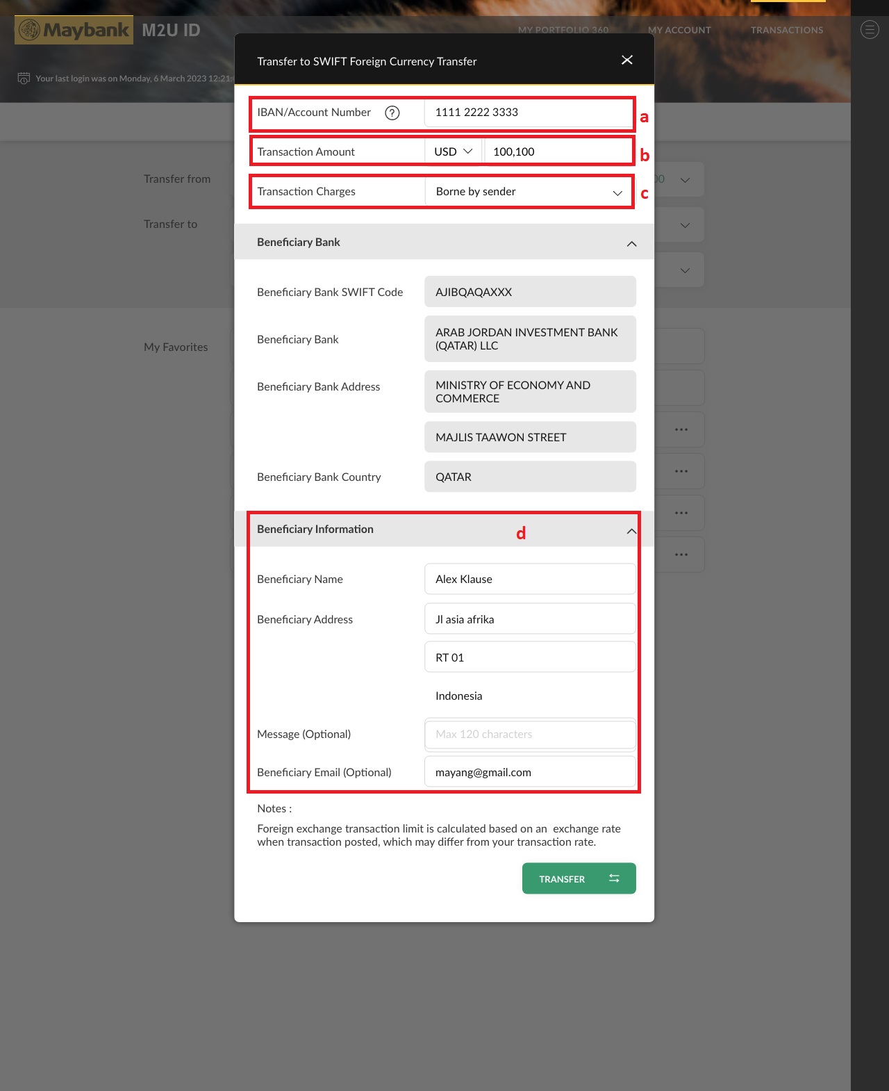How to make a SWIFT Foreign Currency Transfer
