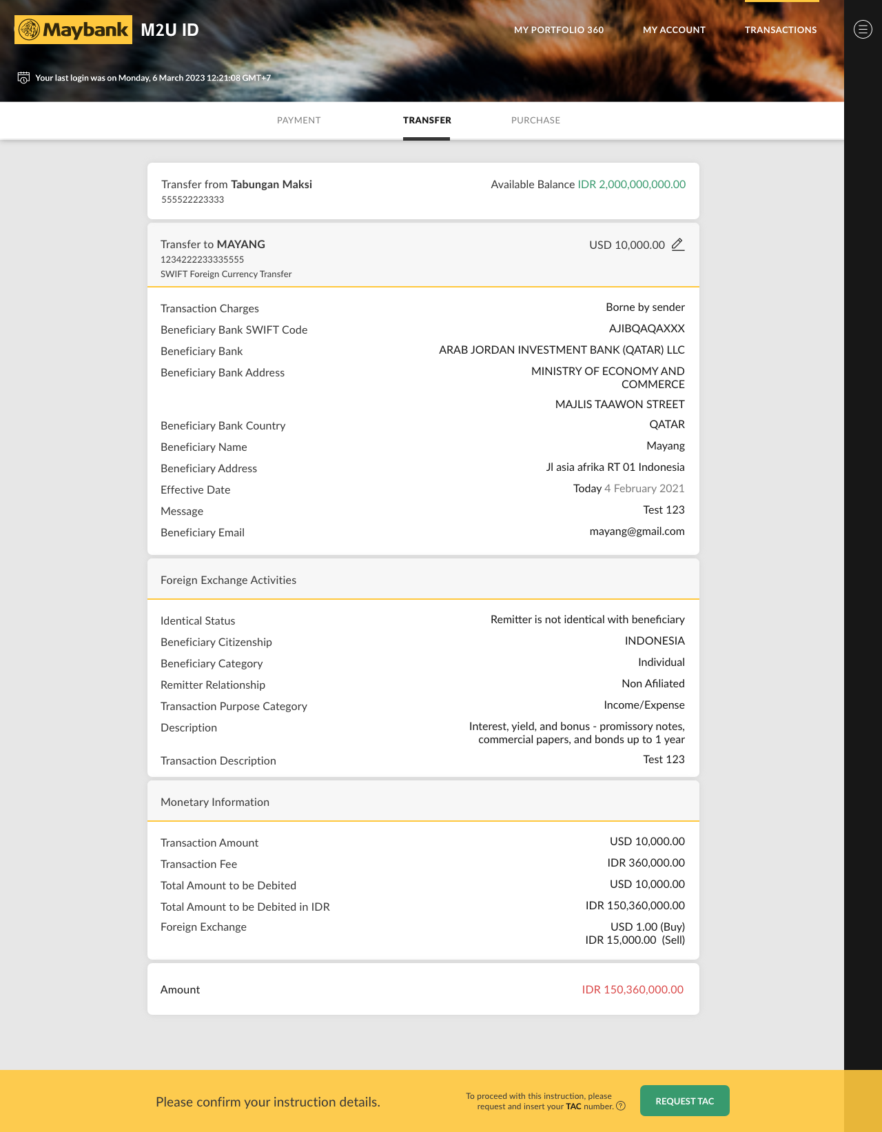 How to make a SWIFT Foreign Currency Transfer