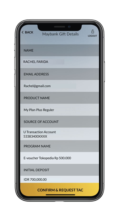 How to Open Maybank Gift Account