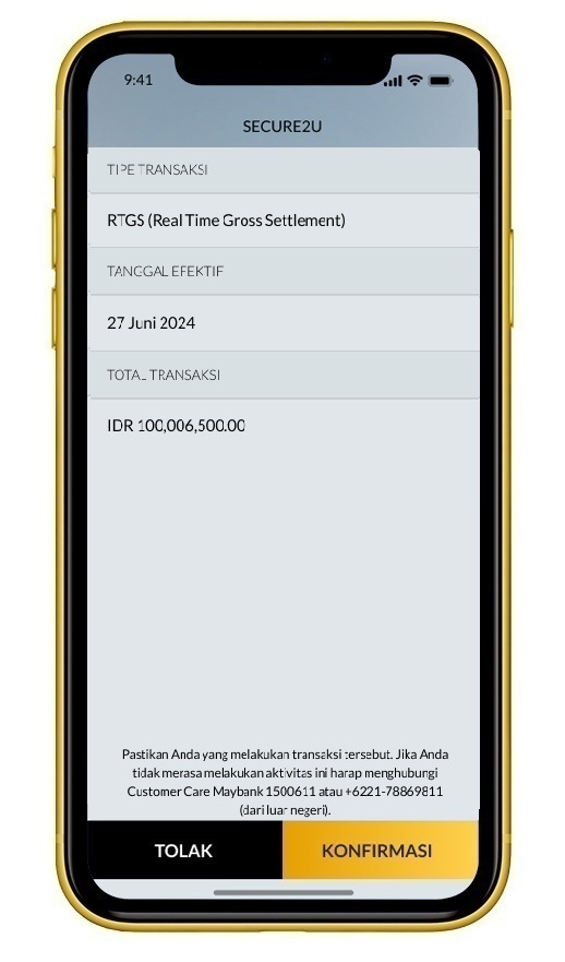Panduan RTGS M2U ID Web