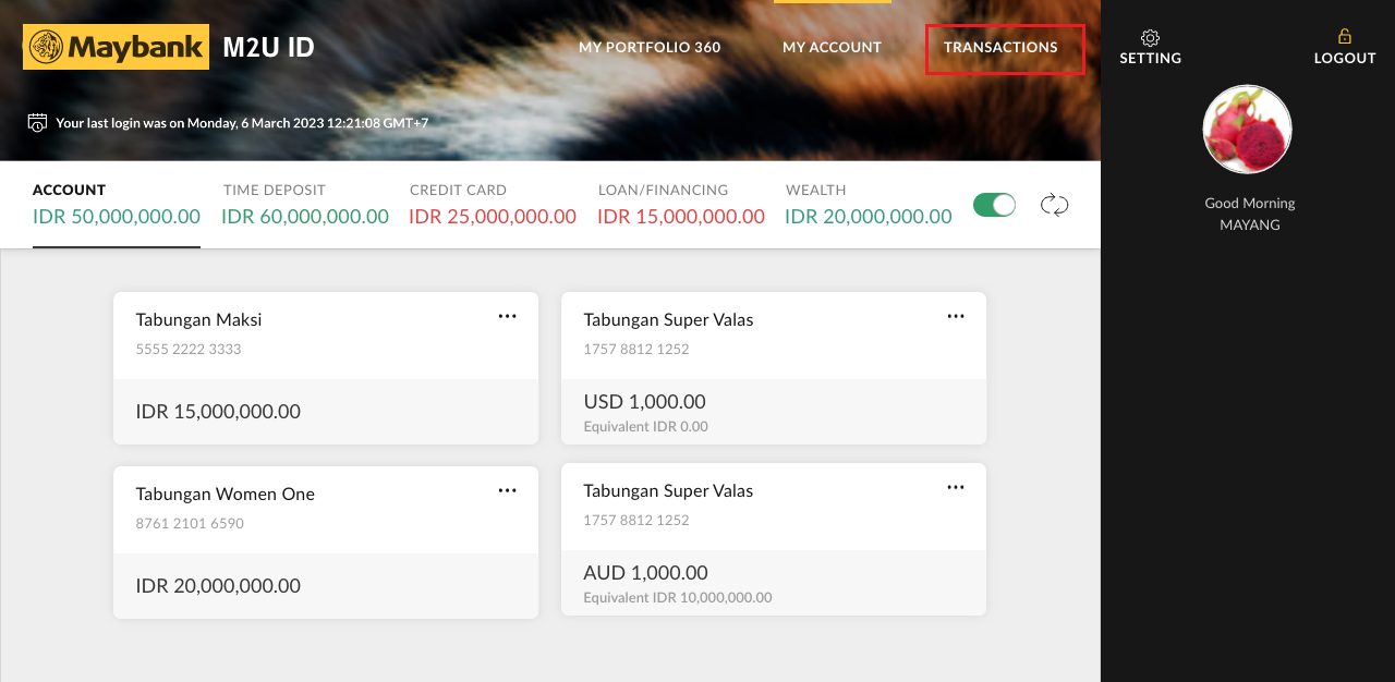 Panduan RTGS M2U ID Web