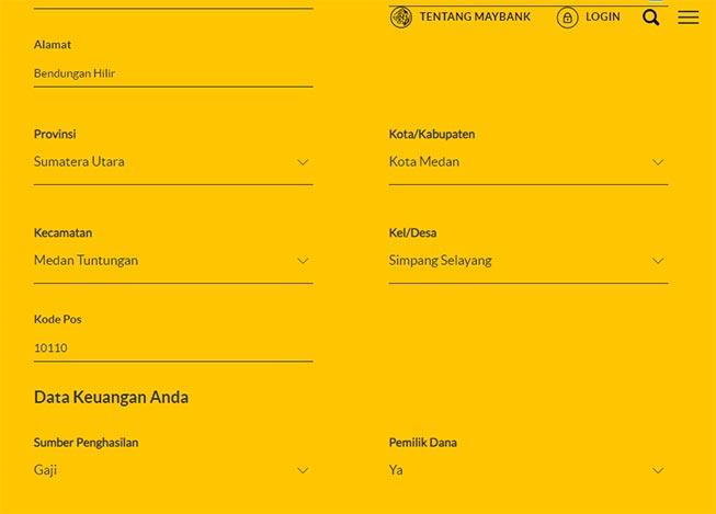 How to open Maybank Tabungan Payroll