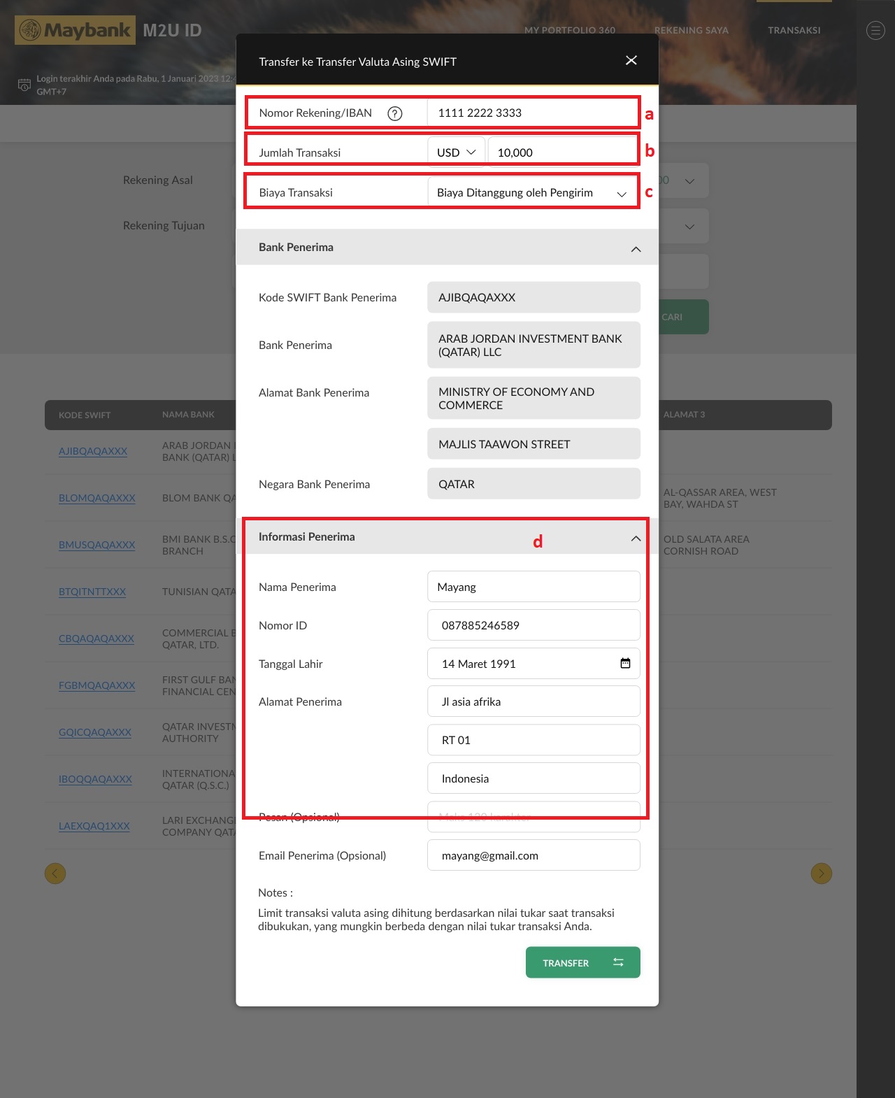Panduan Transfer Valuta Asing SWIFT