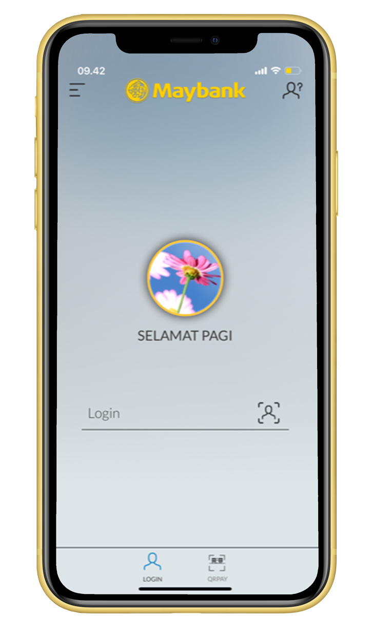 Reset password via M2U ID App