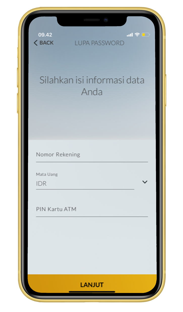 Reset password via M2U ID App