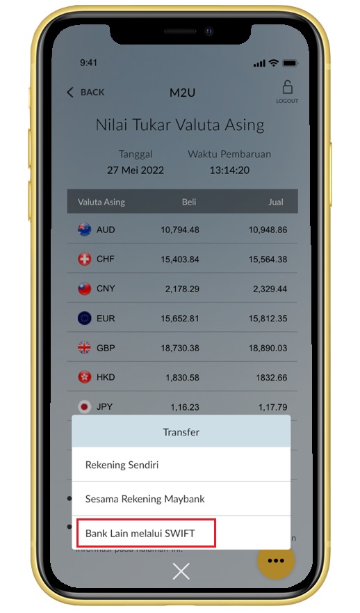 Panduan Transfer Valas