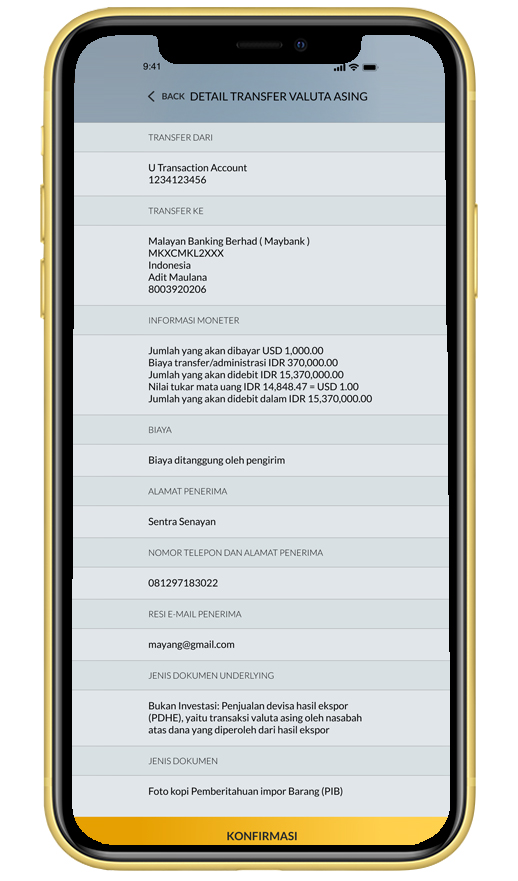 Panduan Transfer Valas