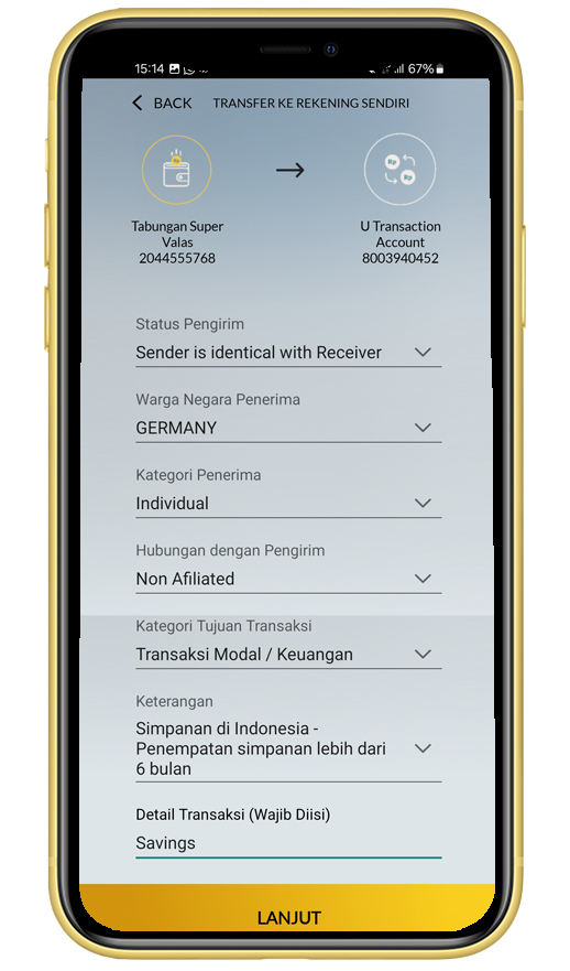Panduan Transfer Valas
