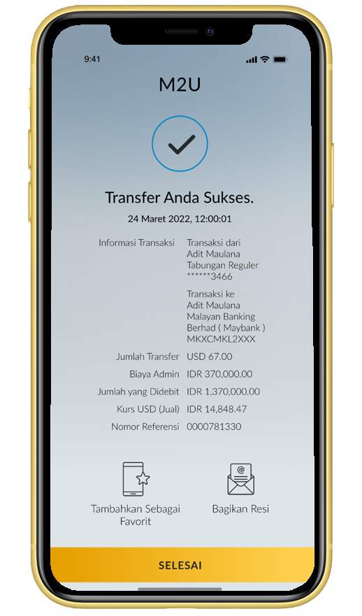 Panduan Transfer Valas