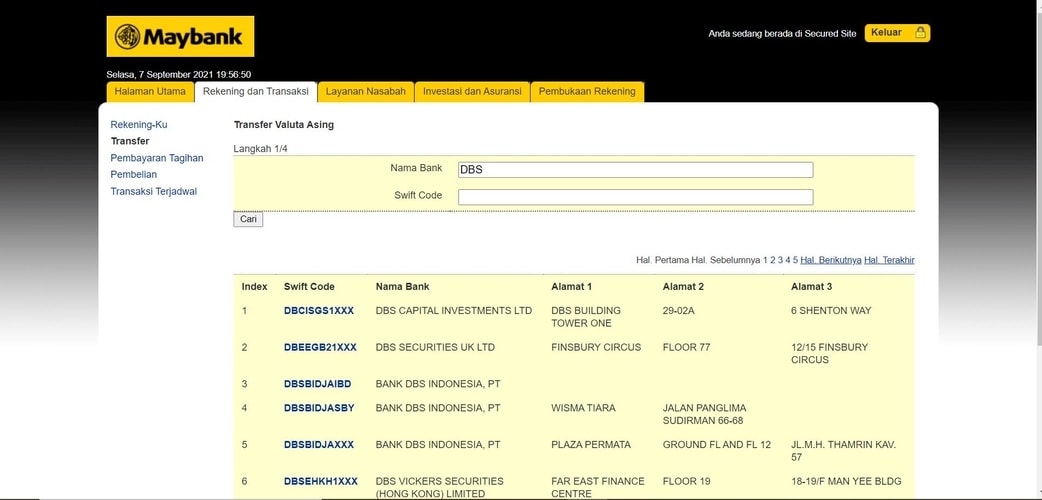 Panduan Transfer Valas