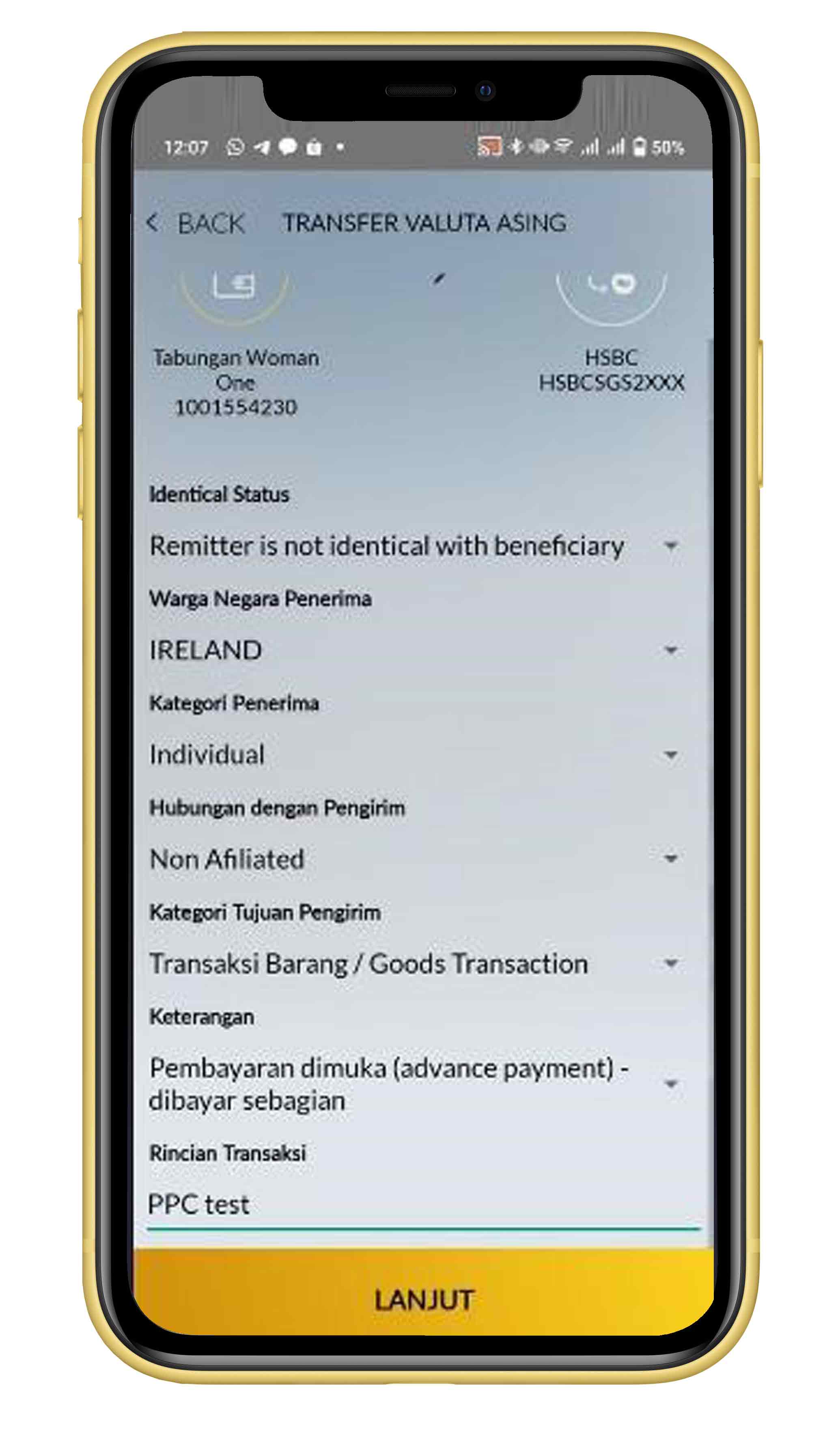 Panduan Transfer Valas